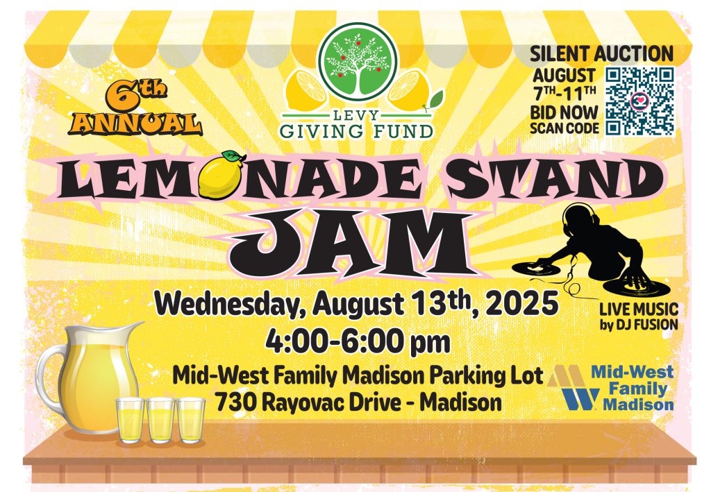 Levy Giving Fund - Lemonade Stand JAM - Wednesday, Aug. 13 - Czar's Promise